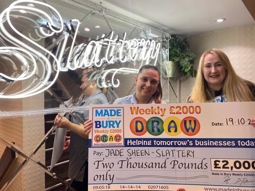 Slattery winner is served a sweet treat. - Made In Bury